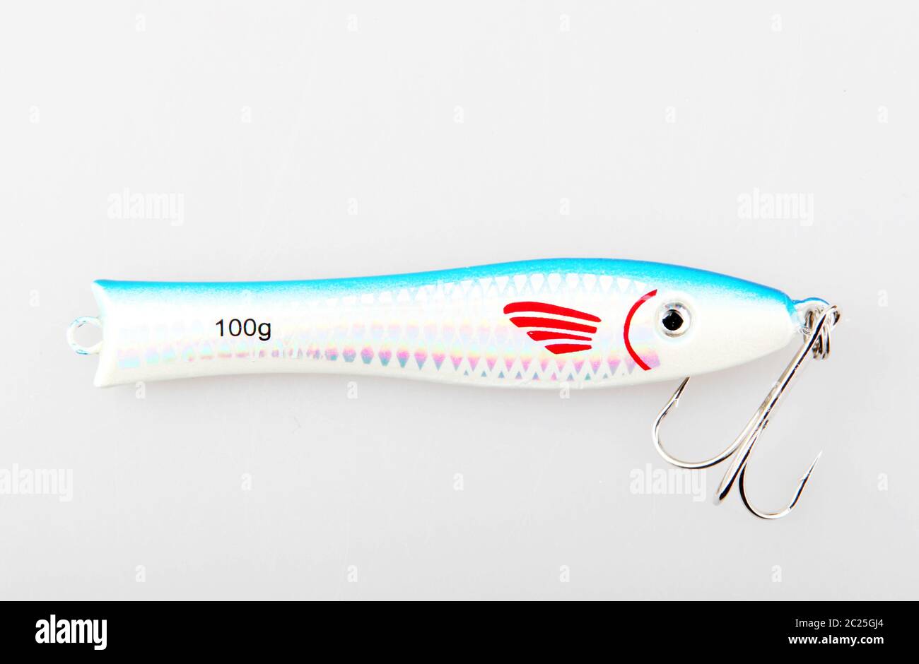 Fishing Tackle Against White Background Stock Photo - Alamy