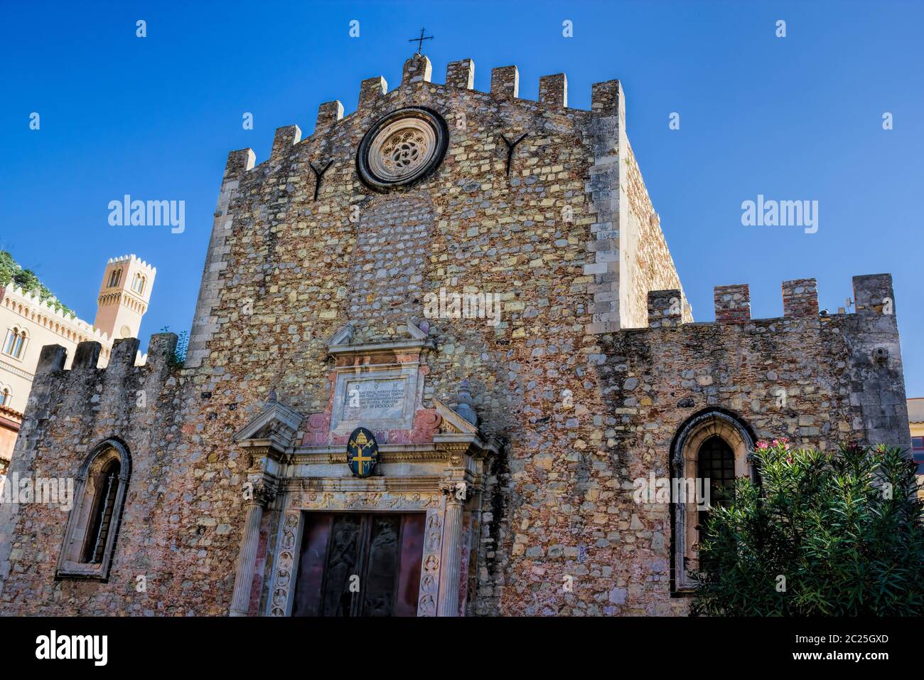 Ancient cathedral in Taormina, Sicily Stock Photo - Alamy