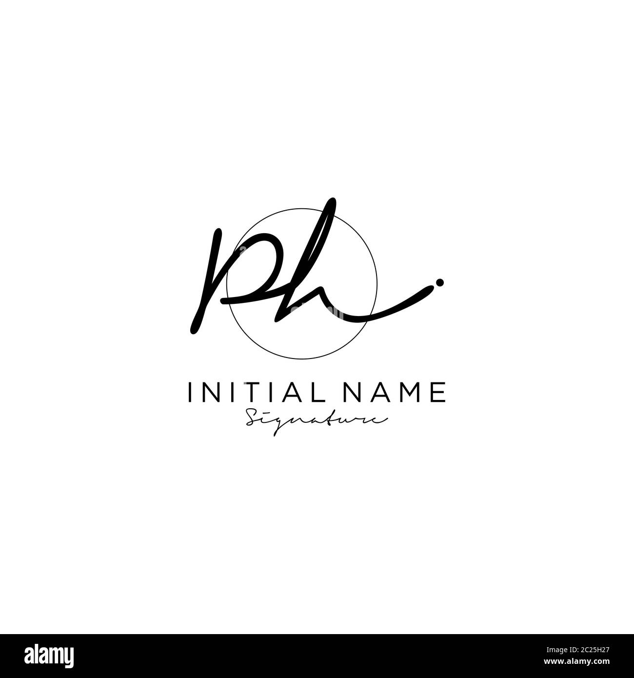 Ph initials logo hi-res stock photography and images - Alamy