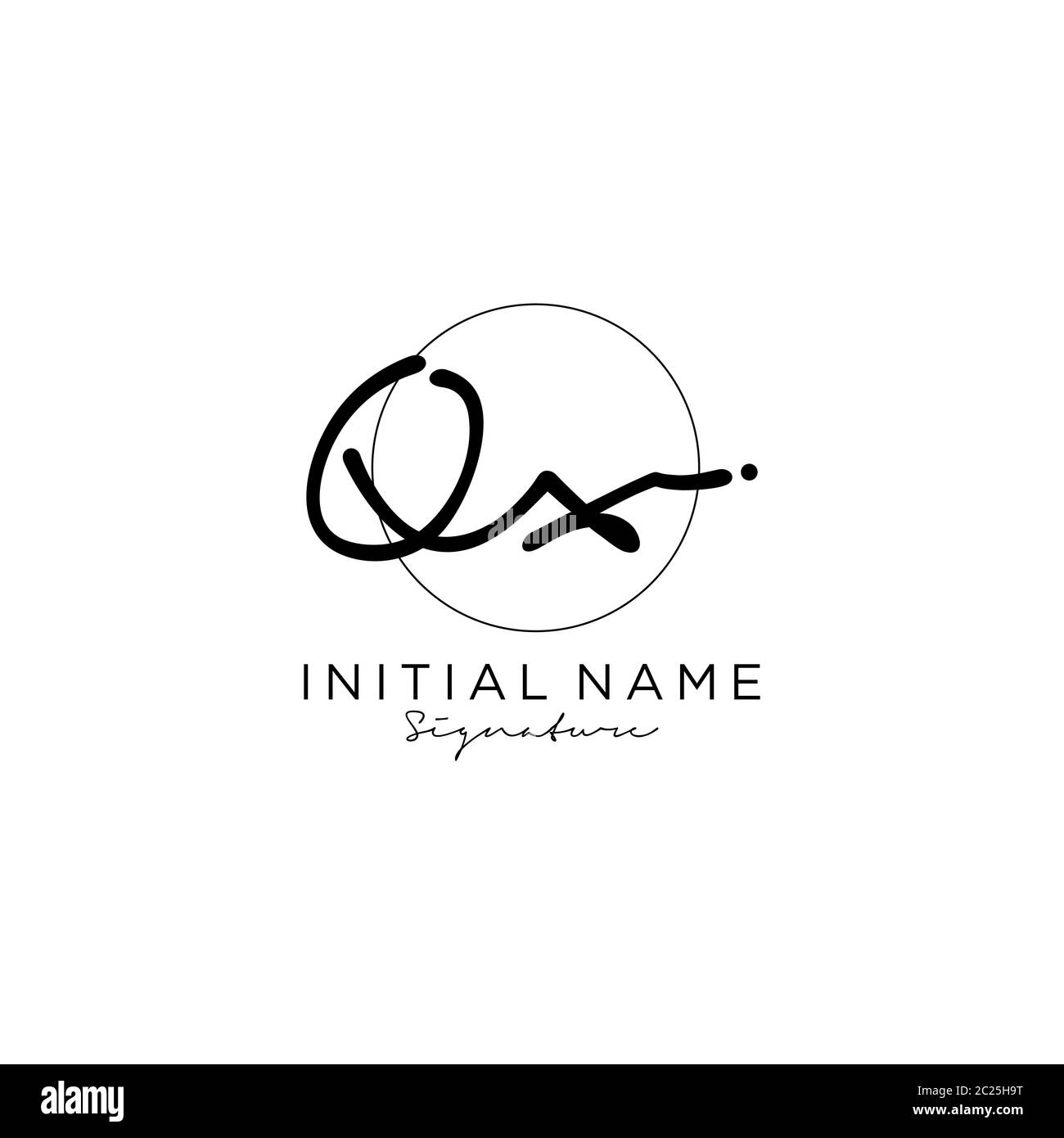 Qx initials logo hi-res stock photography and images - Alamy