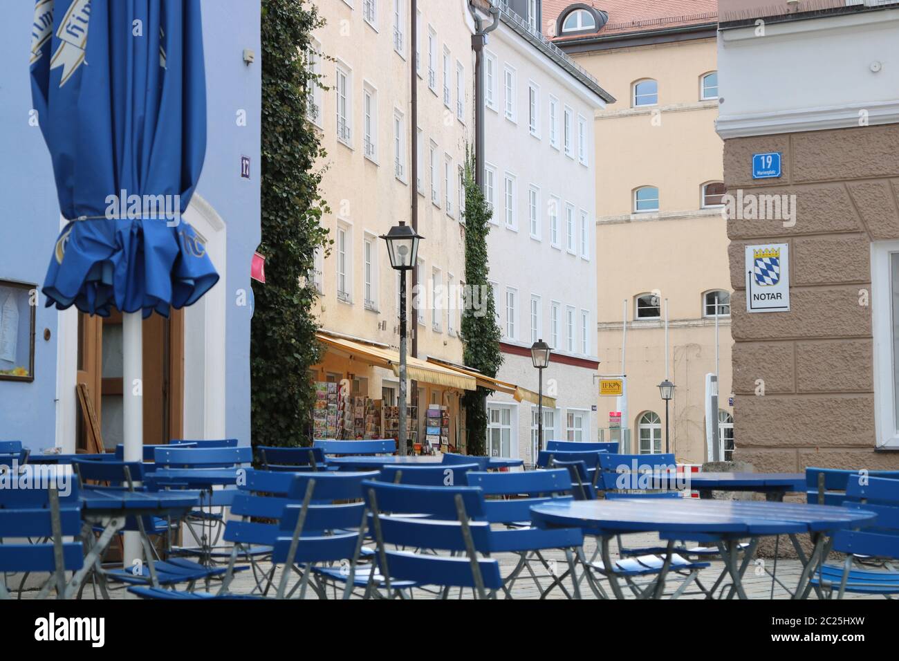 Market Square of Weilheim Stock Photo - Alamy