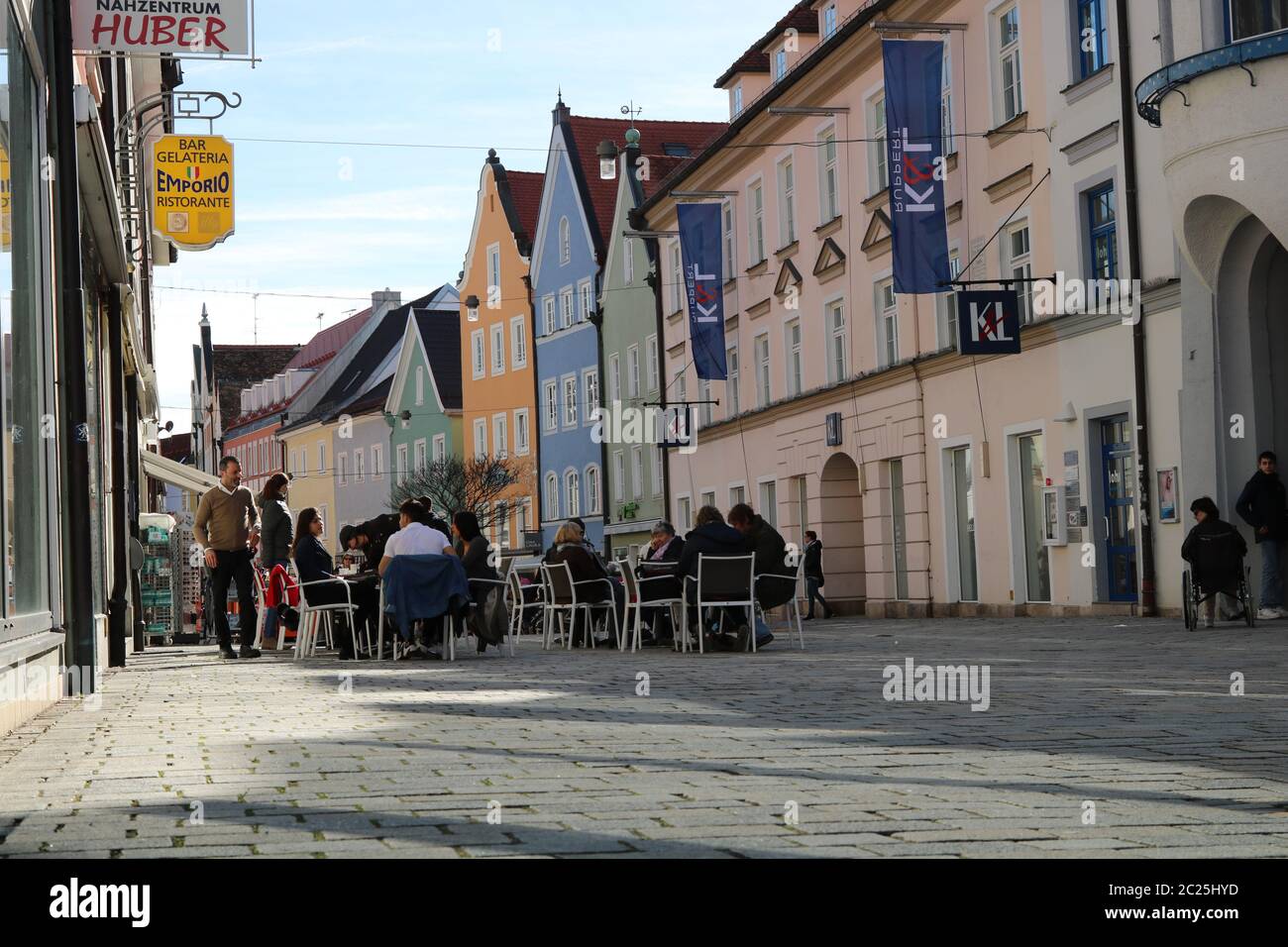 Market Square of Weilheim Stock Photo - Alamy