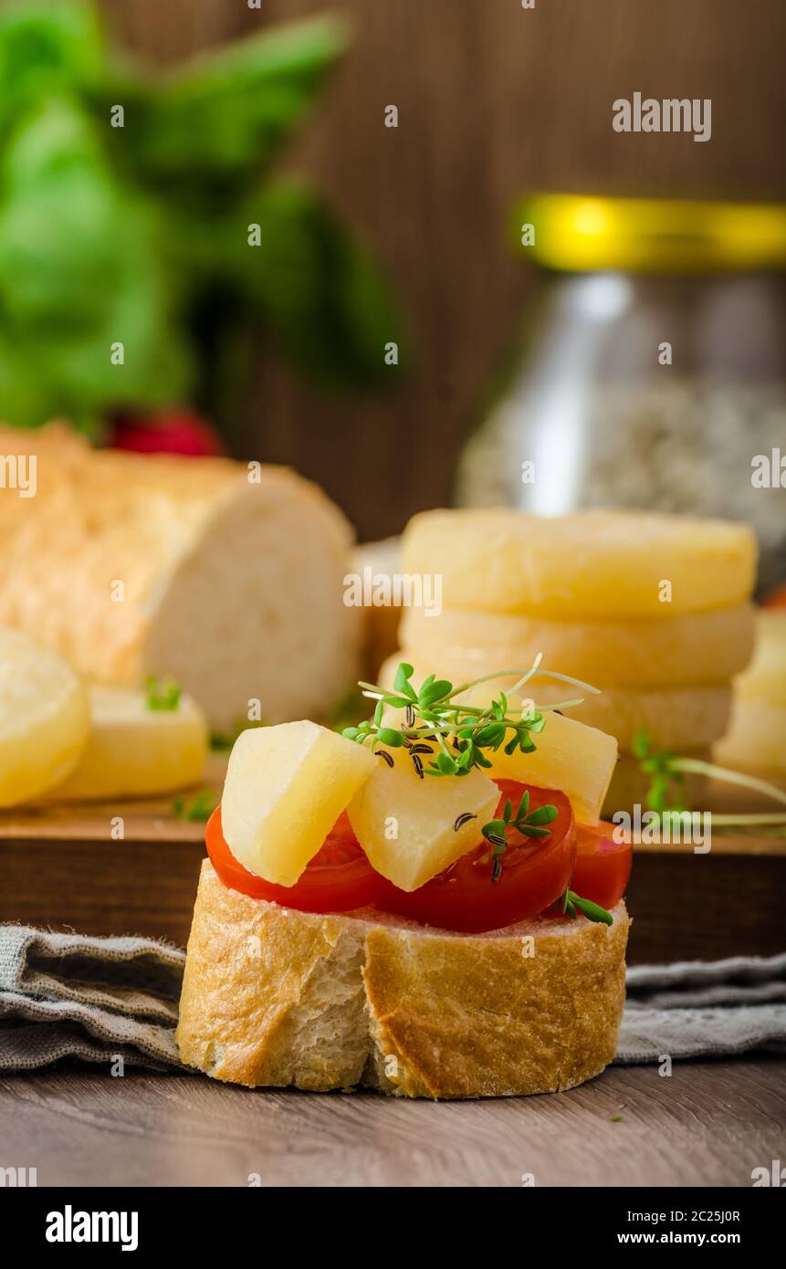 Czech smelly cheese - Olomoucke tvaruzky, product photo Stock Photo - Alamy