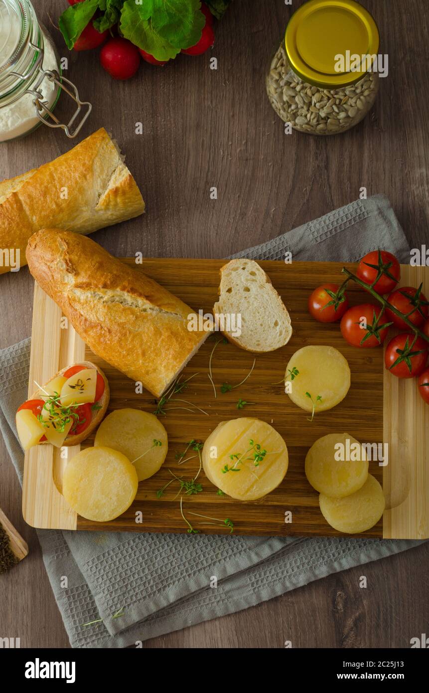 Czech smelly cheese - Olomoucke tvaruzky, product photo Stock Photo - Alamy