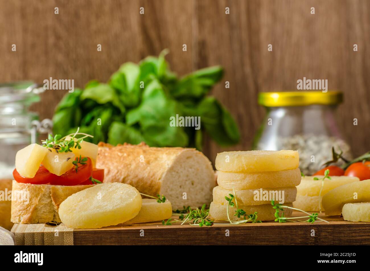 Czech smelly cheese - Olomoucke tvaruzky, product photo Stock Photo - Alamy