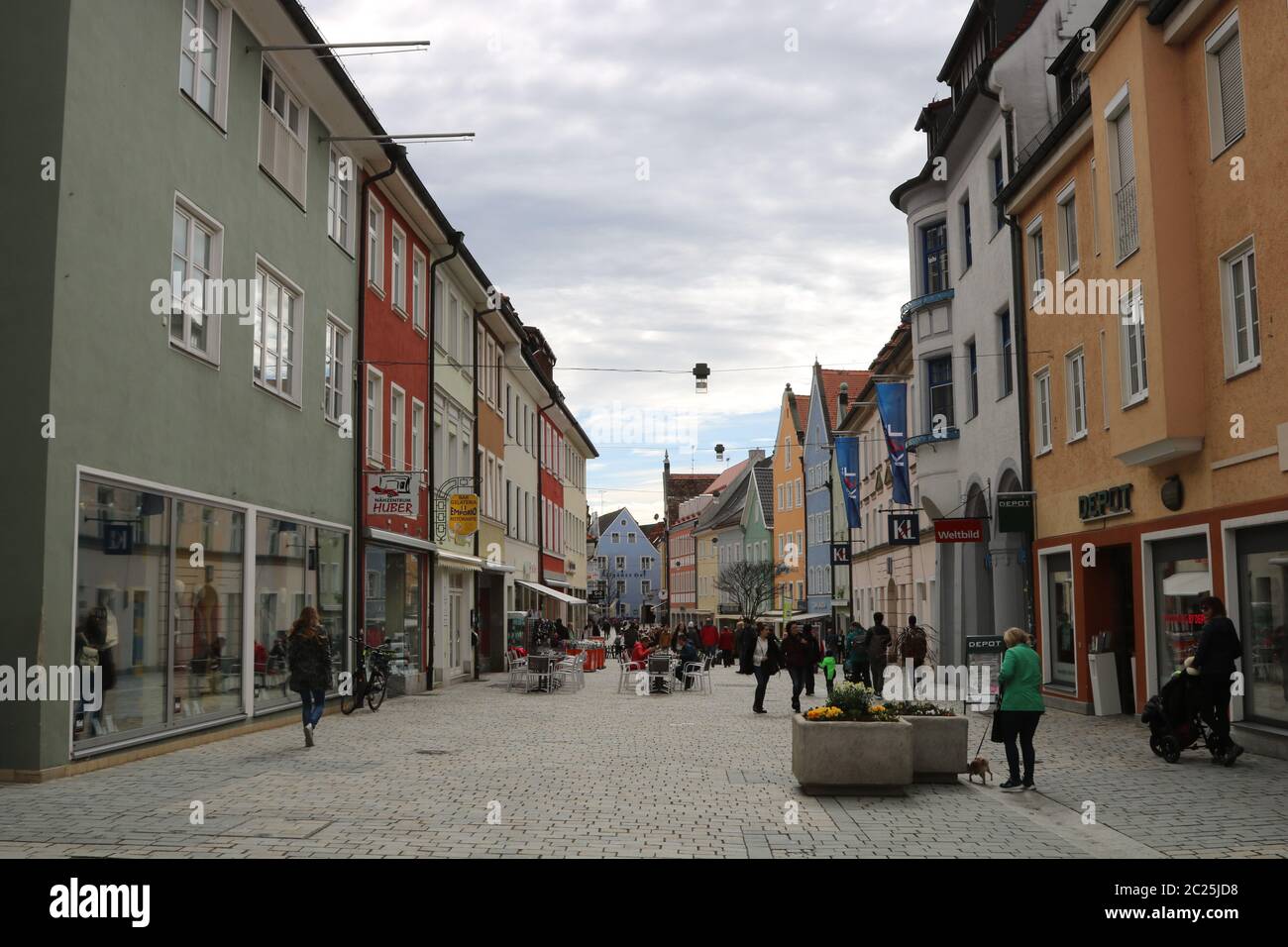 Market Square of Weilheim Stock Photo - Alamy