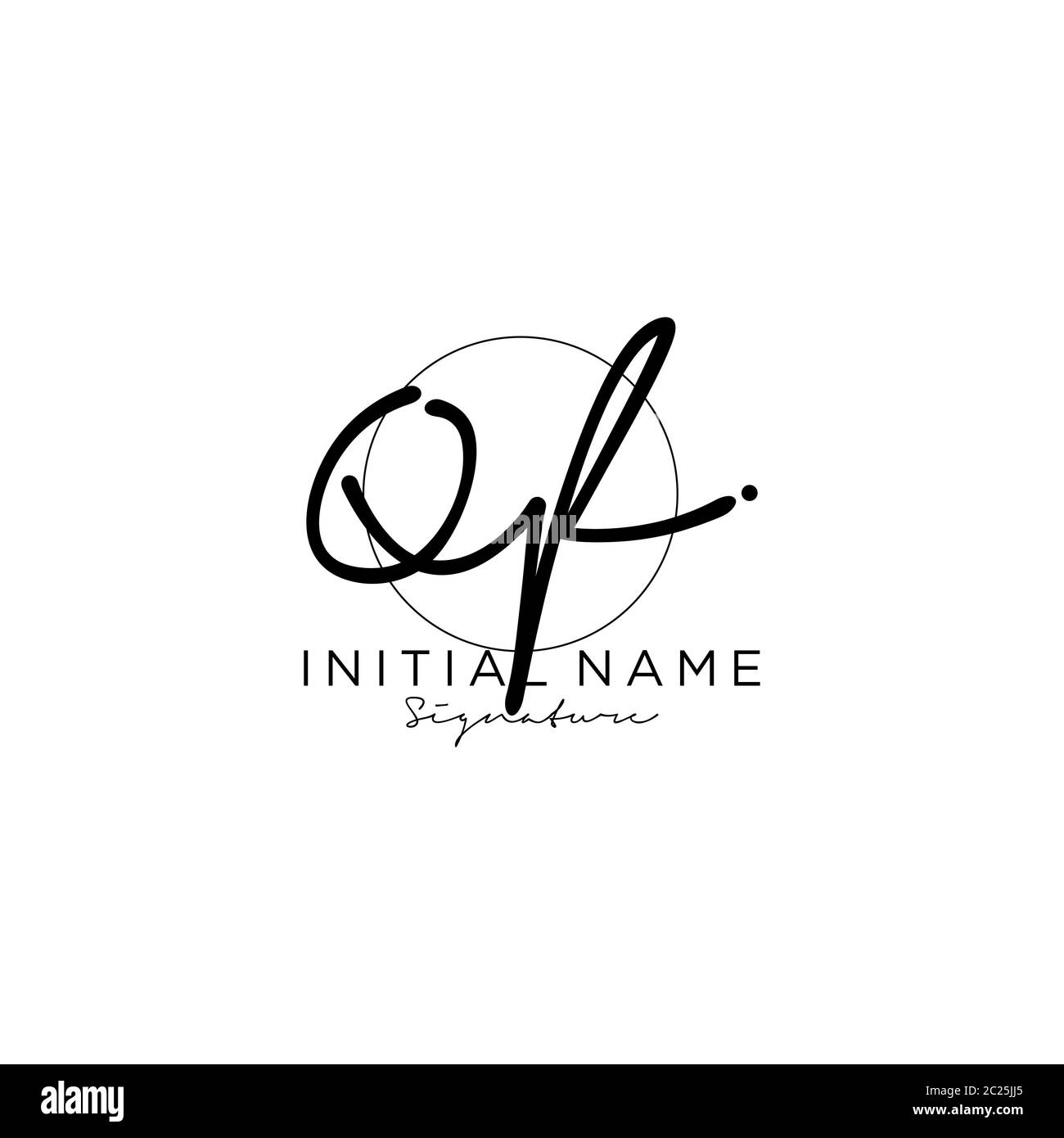 Qf initials logo hi-res stock photography and images - Alamy
