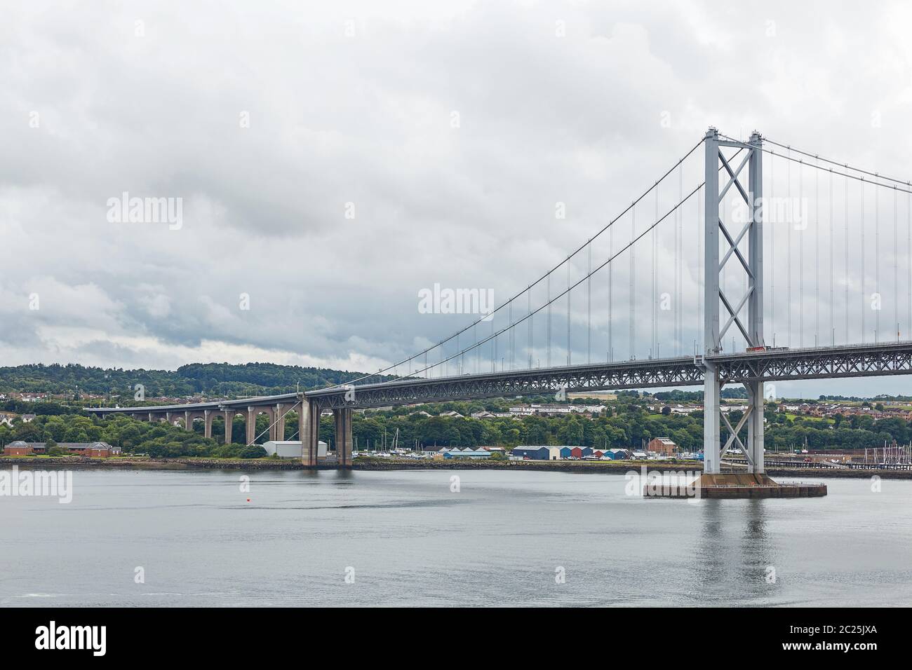 Aerial view of the forth bridge hi-res stock photography and images - Alamy