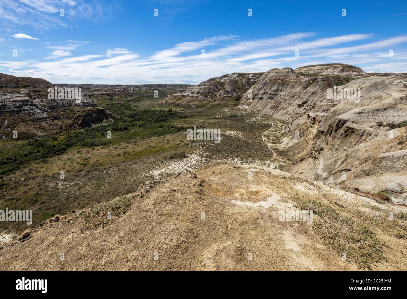 the Red Deer River Canyon of the Badlands in Alberta Stock Photo - Alamy