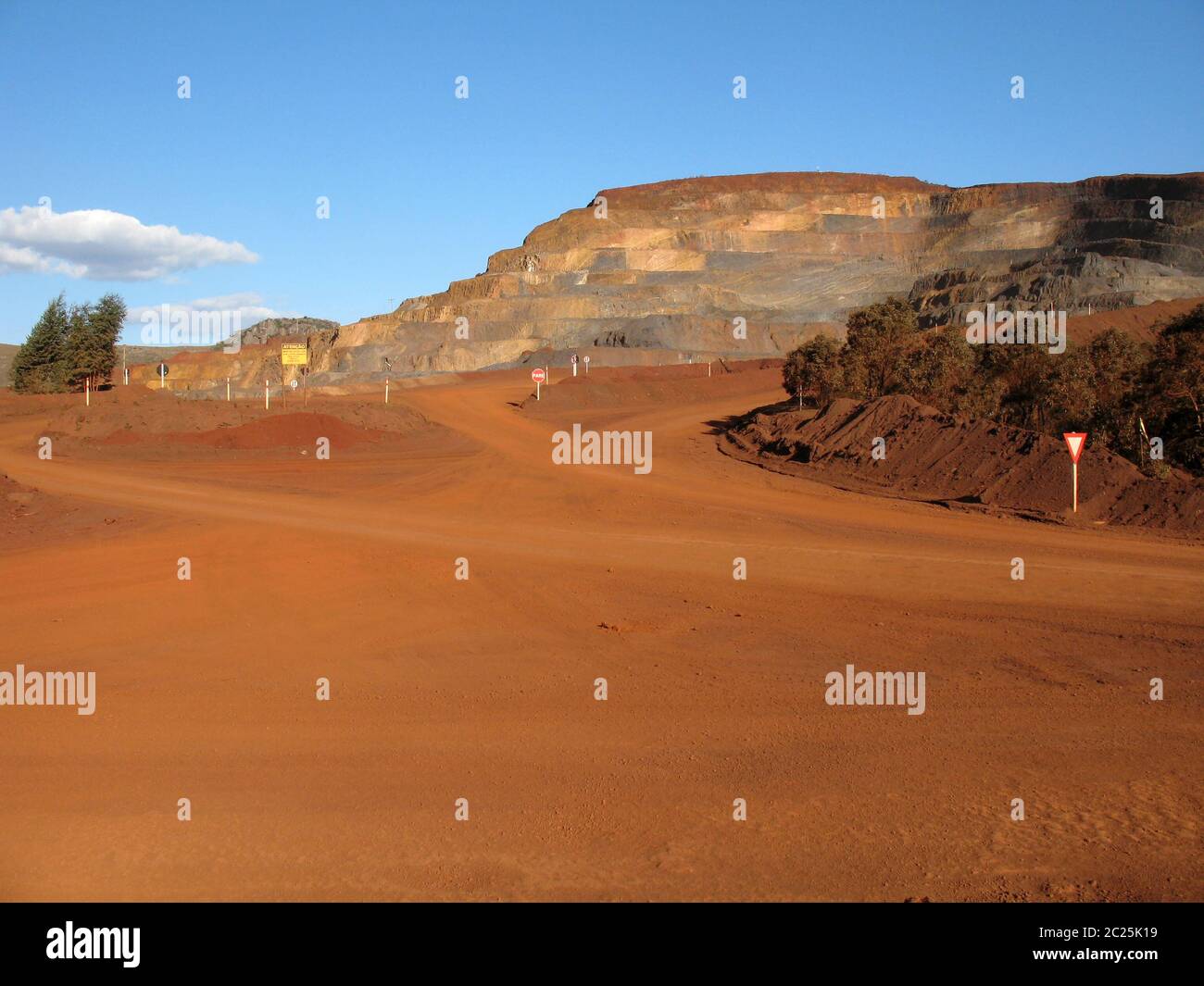 Rural dirt road inside a mining company Stock Photo - Alamy