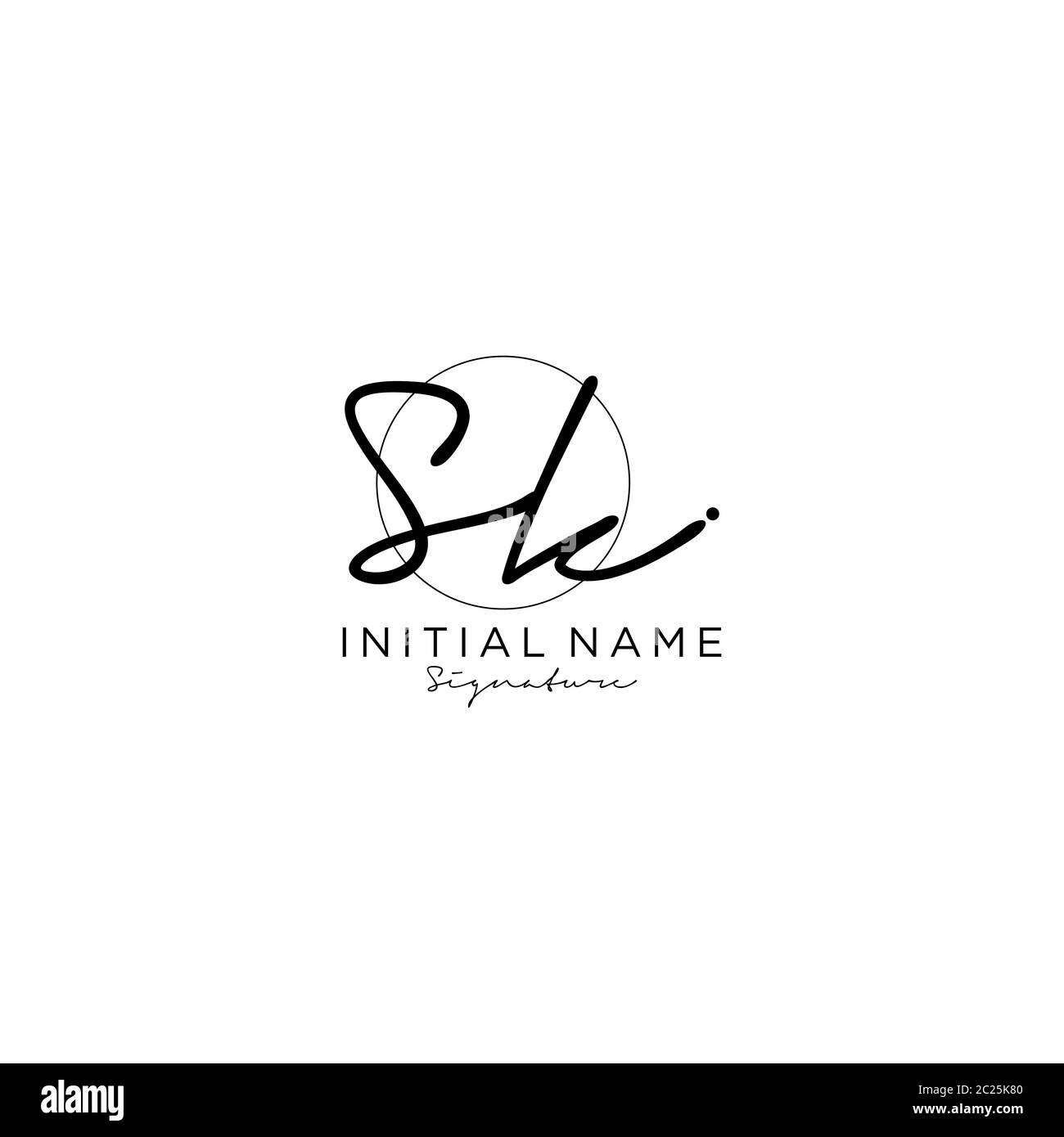 SK initials signature logo. Handwriting logo vector templates. Logo for ...