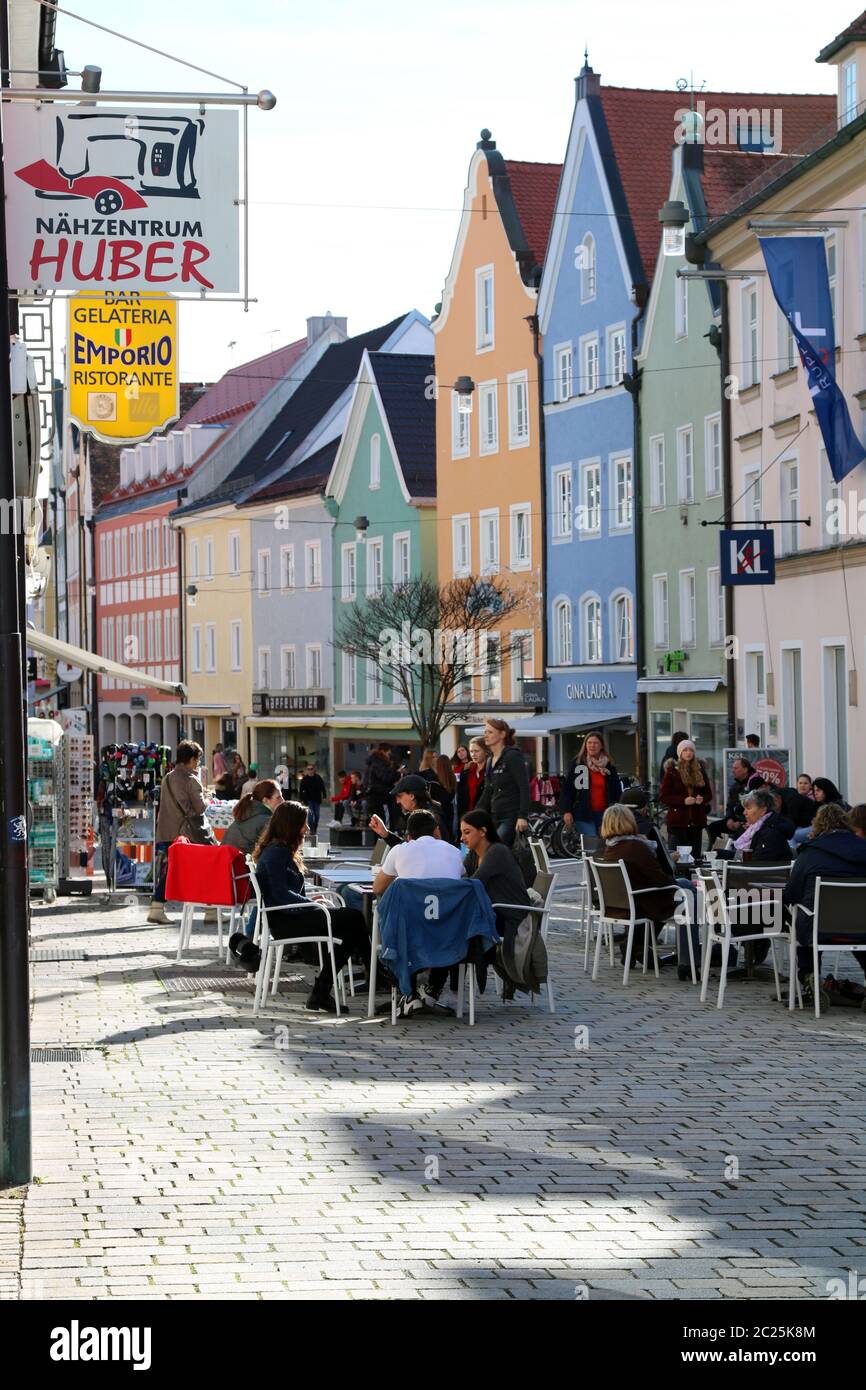 Market Square of Weilheim Stock Photo - Alamy