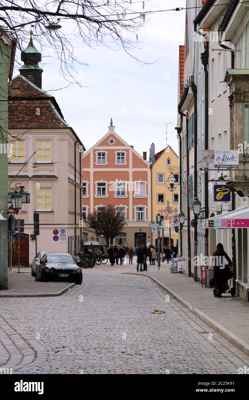 Market Square of Weilheim Stock Photo - Alamy