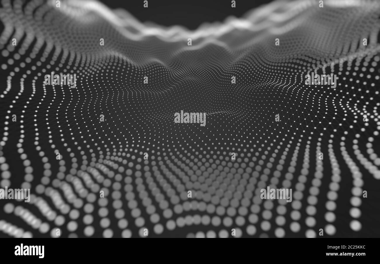 Abstract Background Molecules Technology With Polygonal Shapes