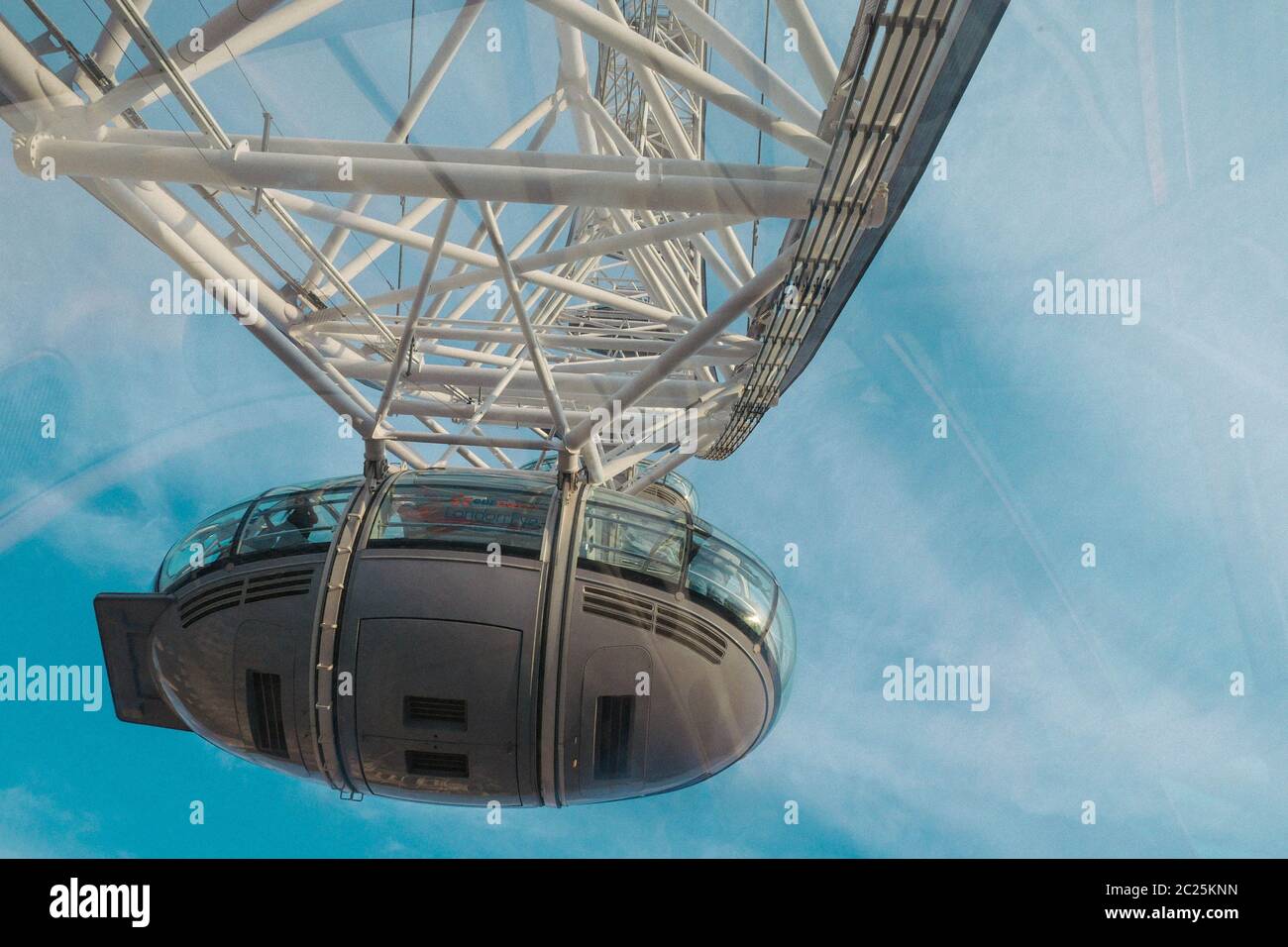 London eye capsule, city of London England Stock Photo - Alamy