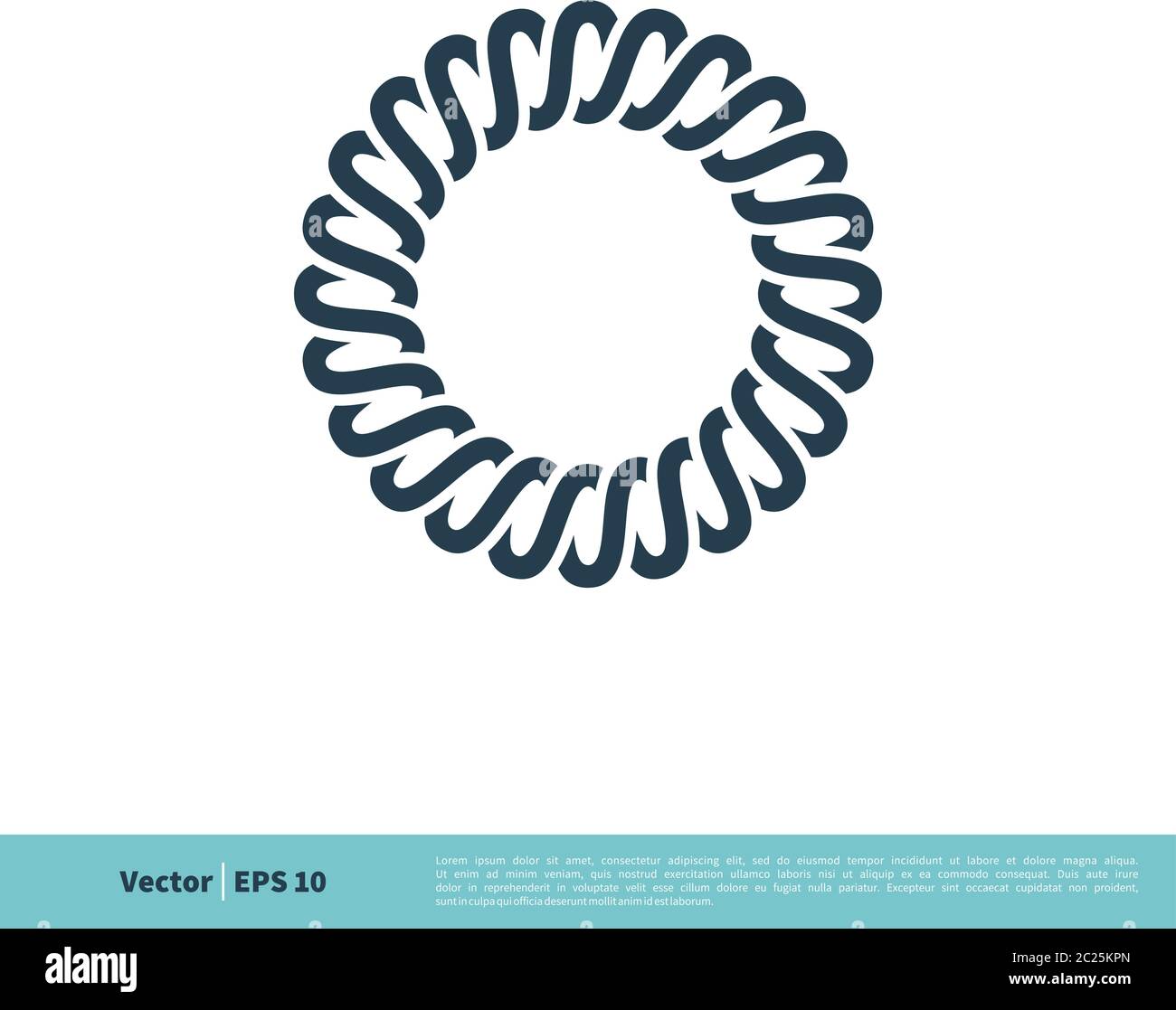 Circle Spring Icon Vector Logo Template Illustration Design. Vector EPS ...