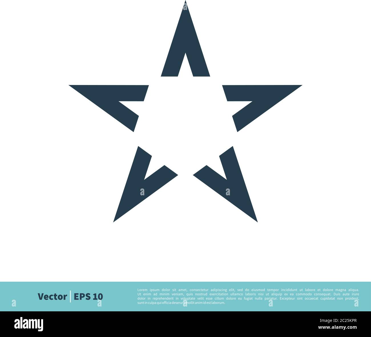 Star / Pentagonal Icon Vector Logo Template Illustration Design. Vector ...