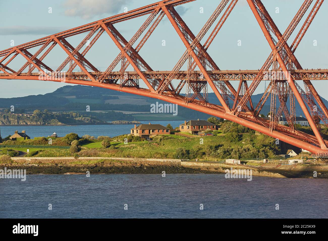 The Forth Rail Bridge, Scotland, connecting South Queensferry ...