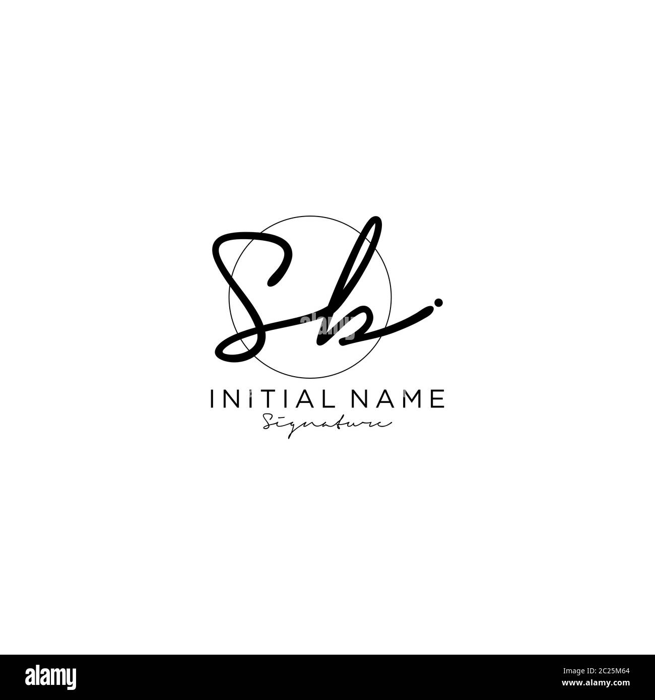 Sb signature Stock Vector Images - Alamy