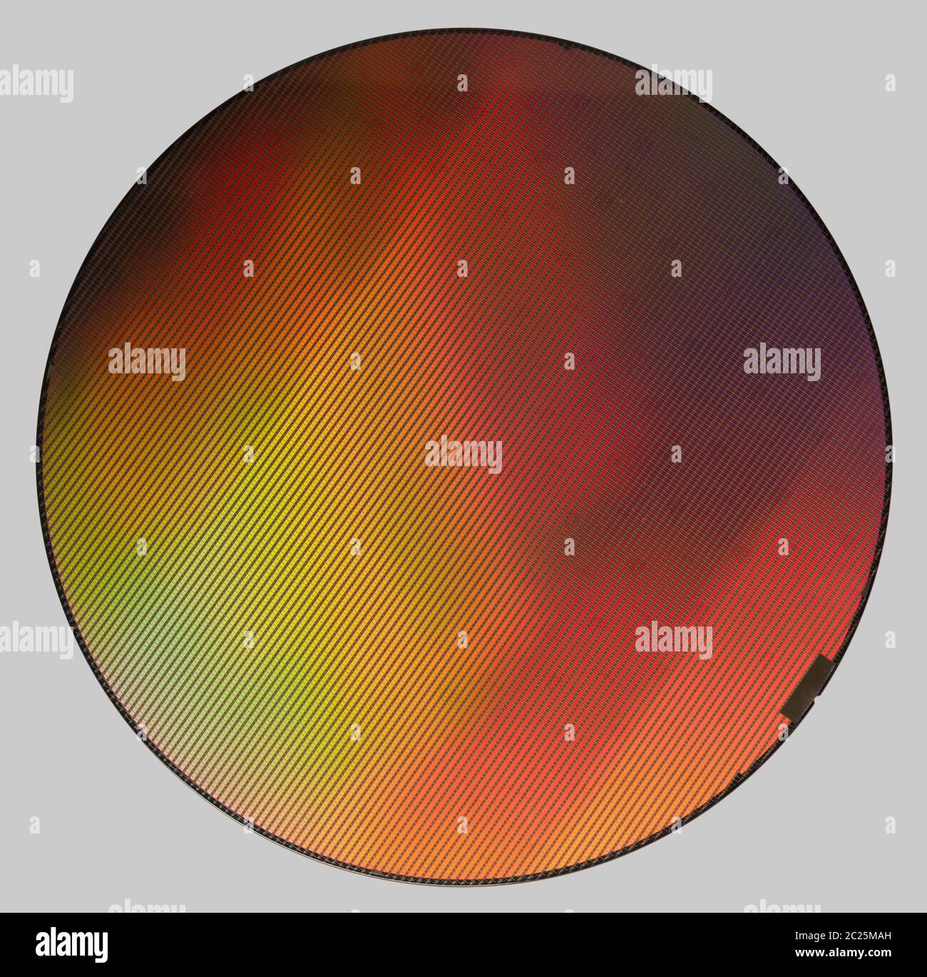 frontal shot of a wafer in grey back Stock Photo - Alamy