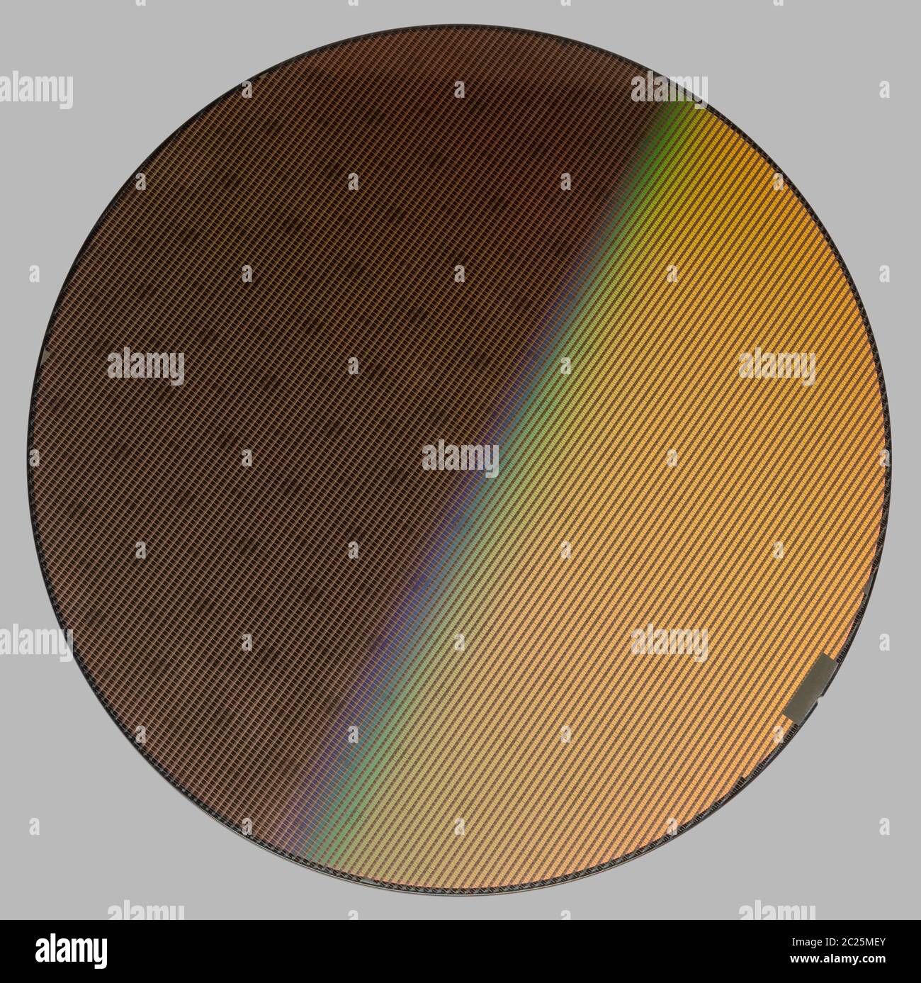 frontal shot of a wafer in grey back Stock Photo - Alamy