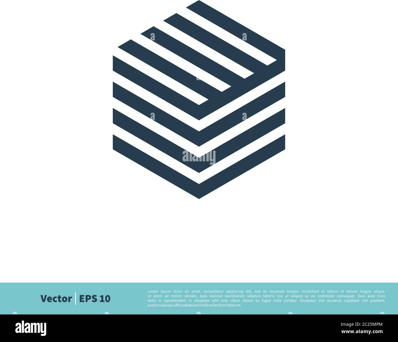 Hexagon Lines Icon Vector Logo Template Illustration Design. Vector EPS ...