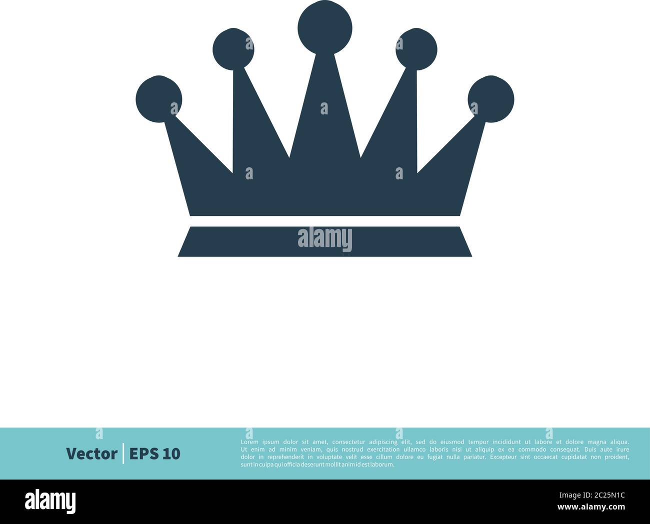 Crown of the King / Queen Icon Vector Logo Template Illustration Design ...