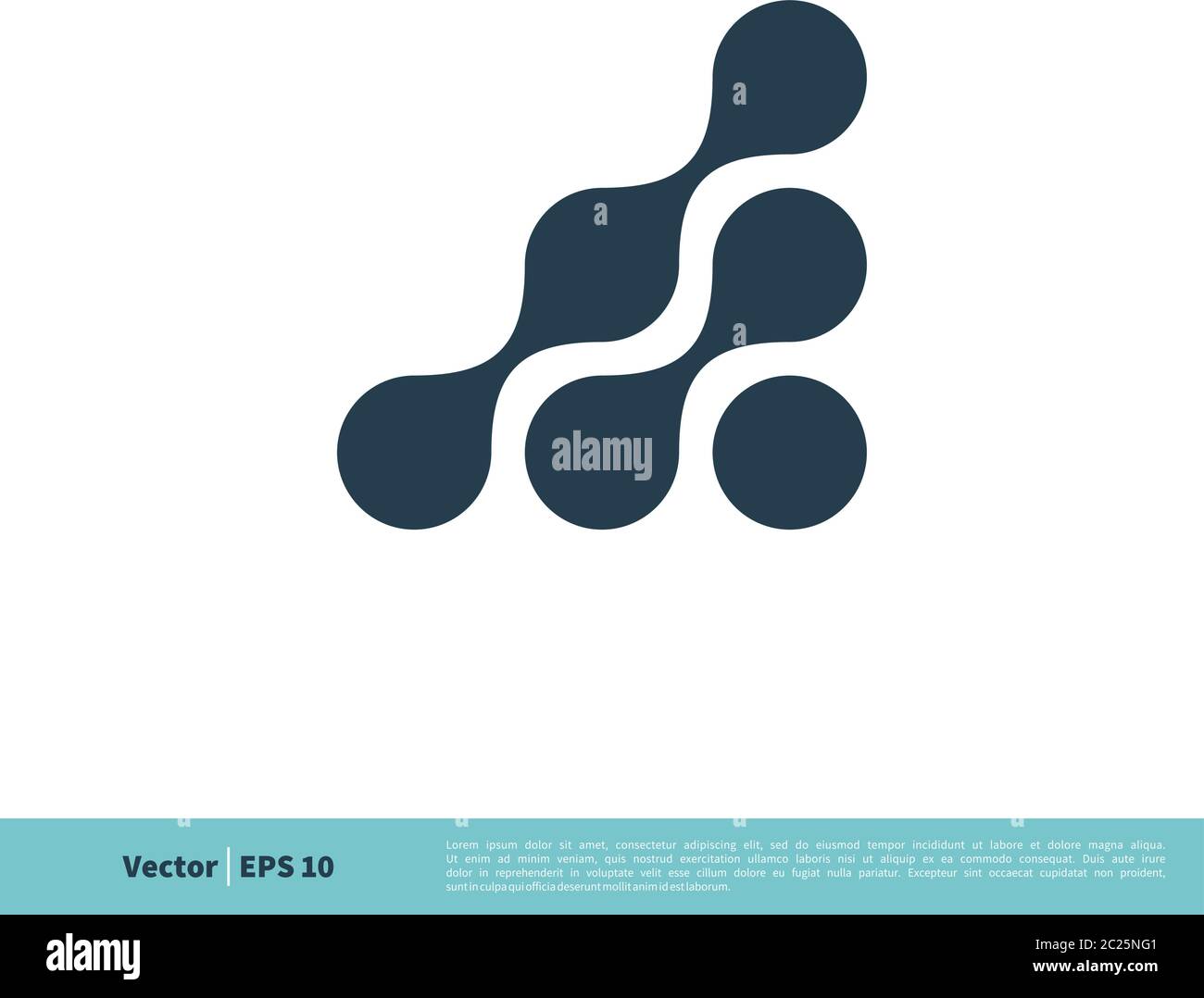 Connection Dots Icon Vector Logo Template Illustration Design. Vector ...