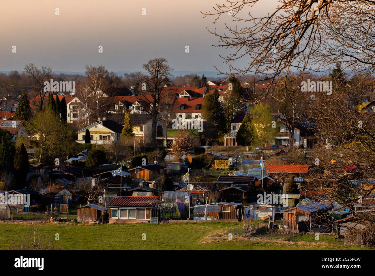 Small garden complex seen from gÃ¶gerl Stock Photo - Alamy