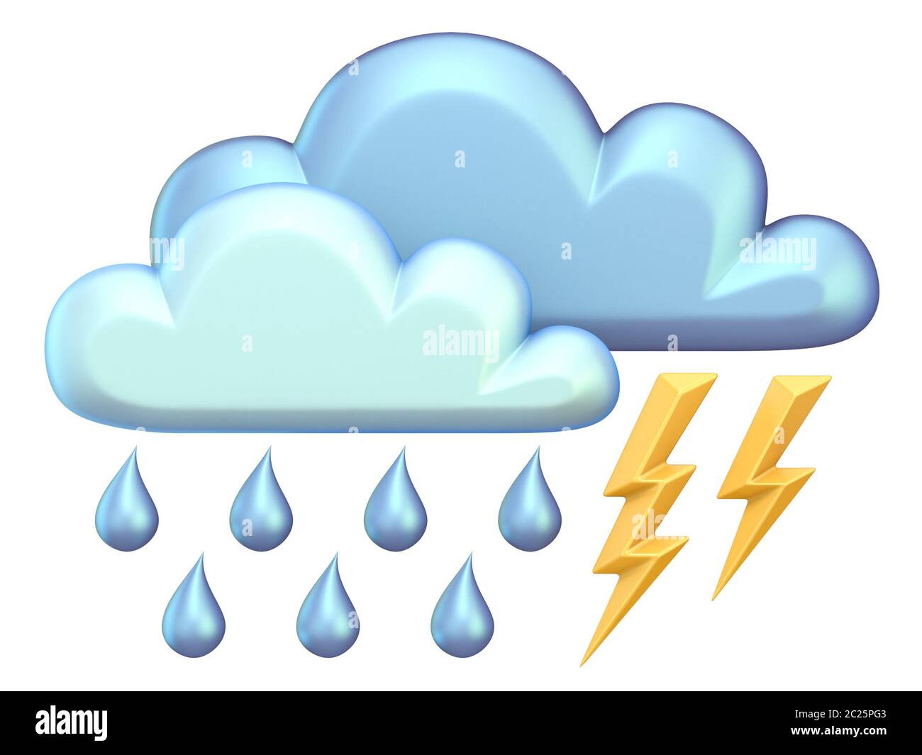 Weather icon STORM 3D Stock Photo - Alamy