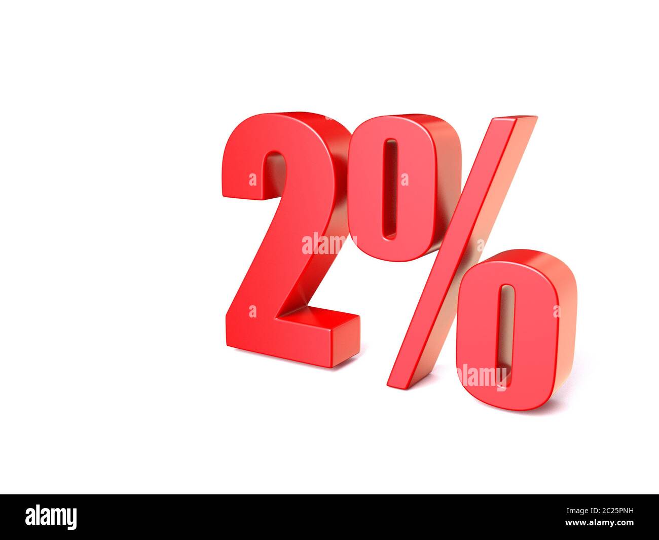 Red percentage sign 2. 3D Stock Photo - Alamy