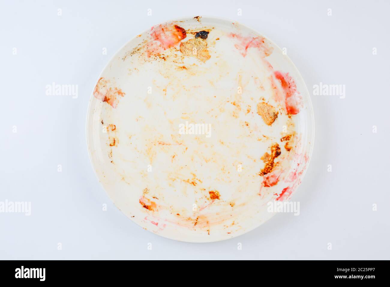 dirty and empty dish Stock Photo - Alamy