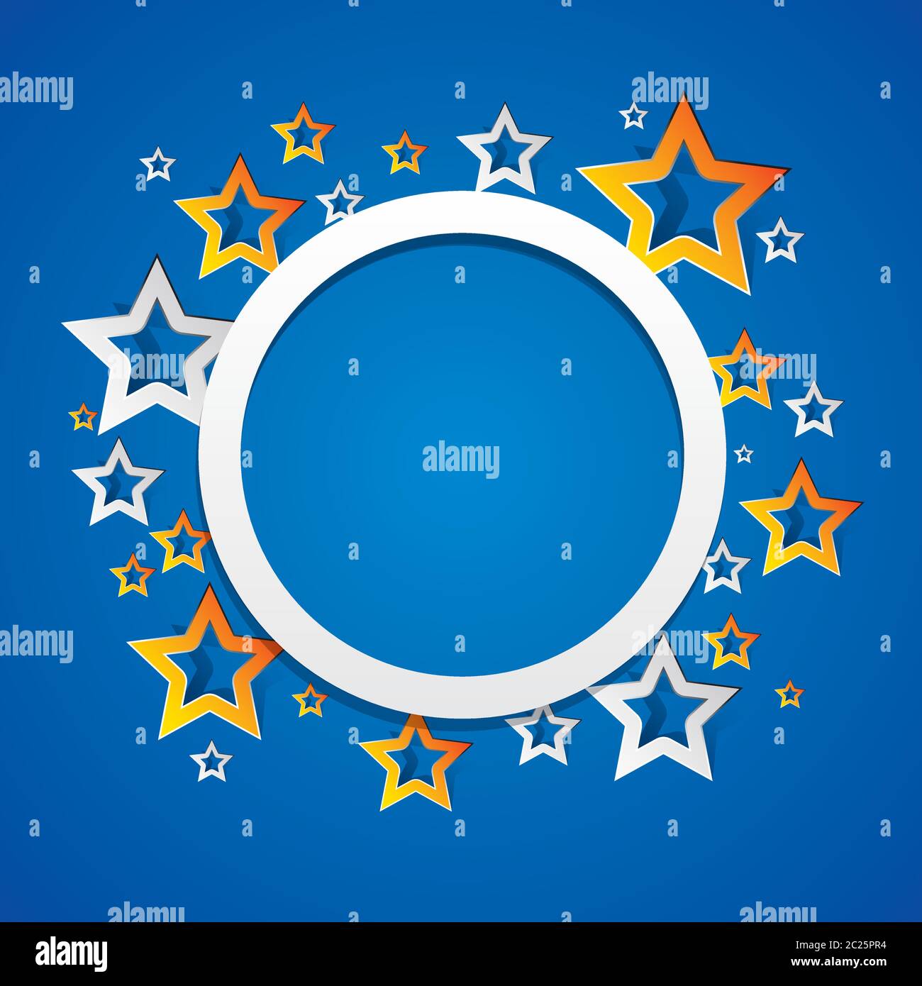 Creative stars frame background vector illustration Stock Vector Image ...