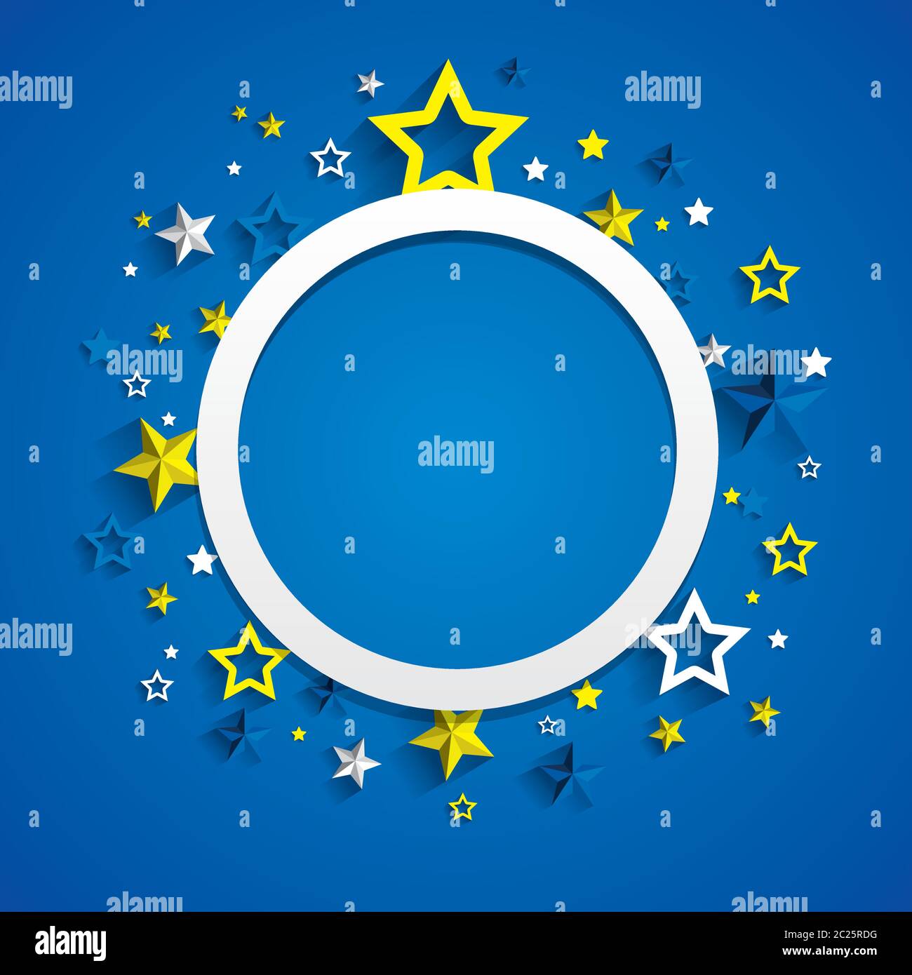Creative stars frame background vector illustration Stock Vector Image ...