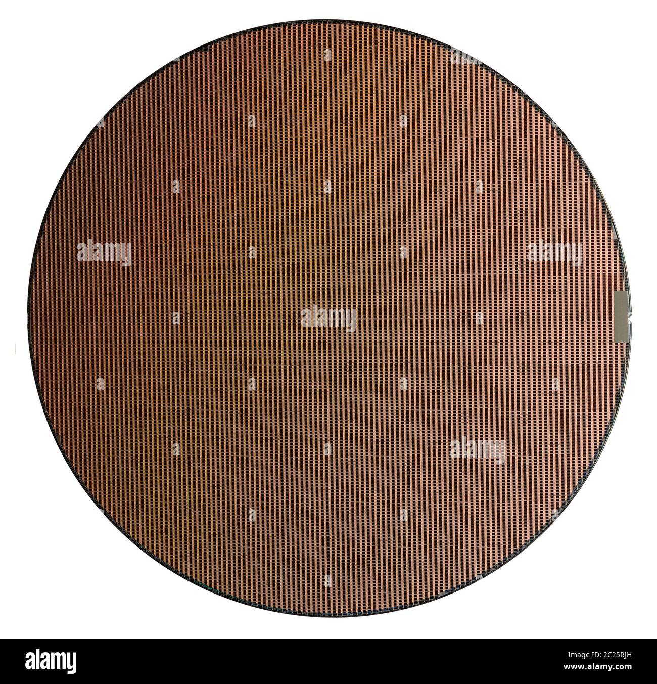 frontal shot of a wafer in white back Stock Photo - Alamy