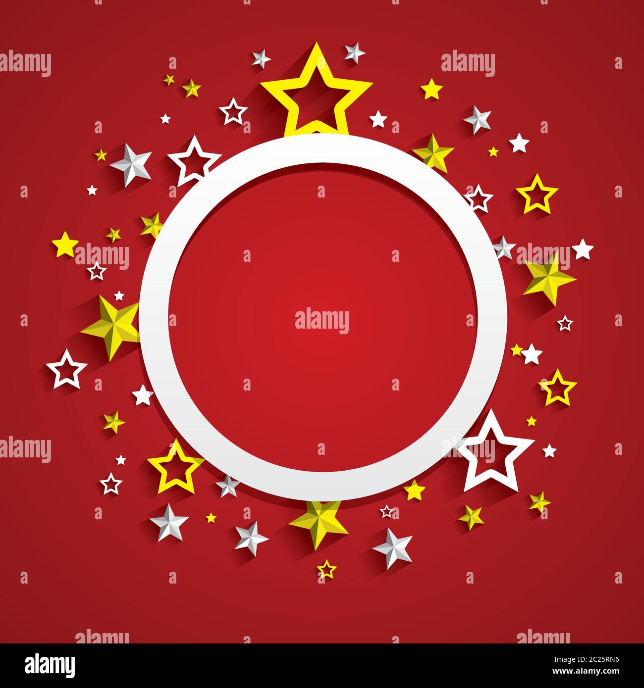 Creative stars frame background vector illustration Stock Vector Image ...