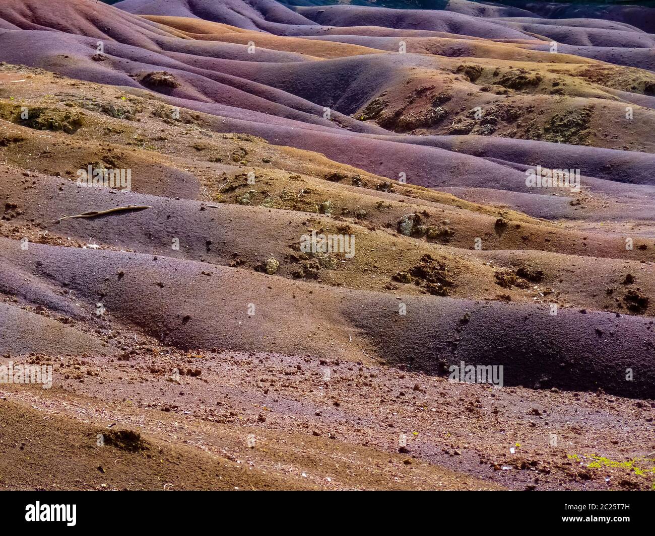 Chamarel Seven Coloured Earths, Chamarel, Mauritius Island Stock Photo ...