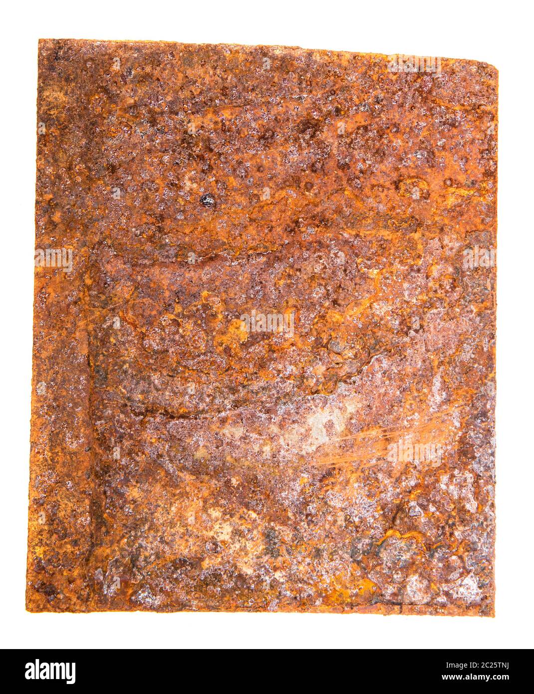square sheet of iron covered with rust Stock Photo - Alamy