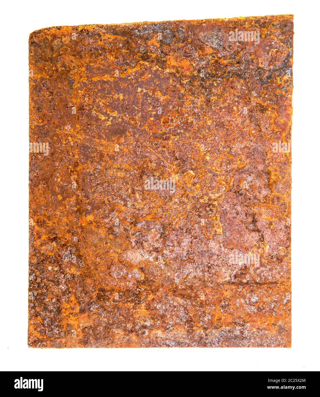 square sheet of iron covered with rust Stock Photo - Alamy