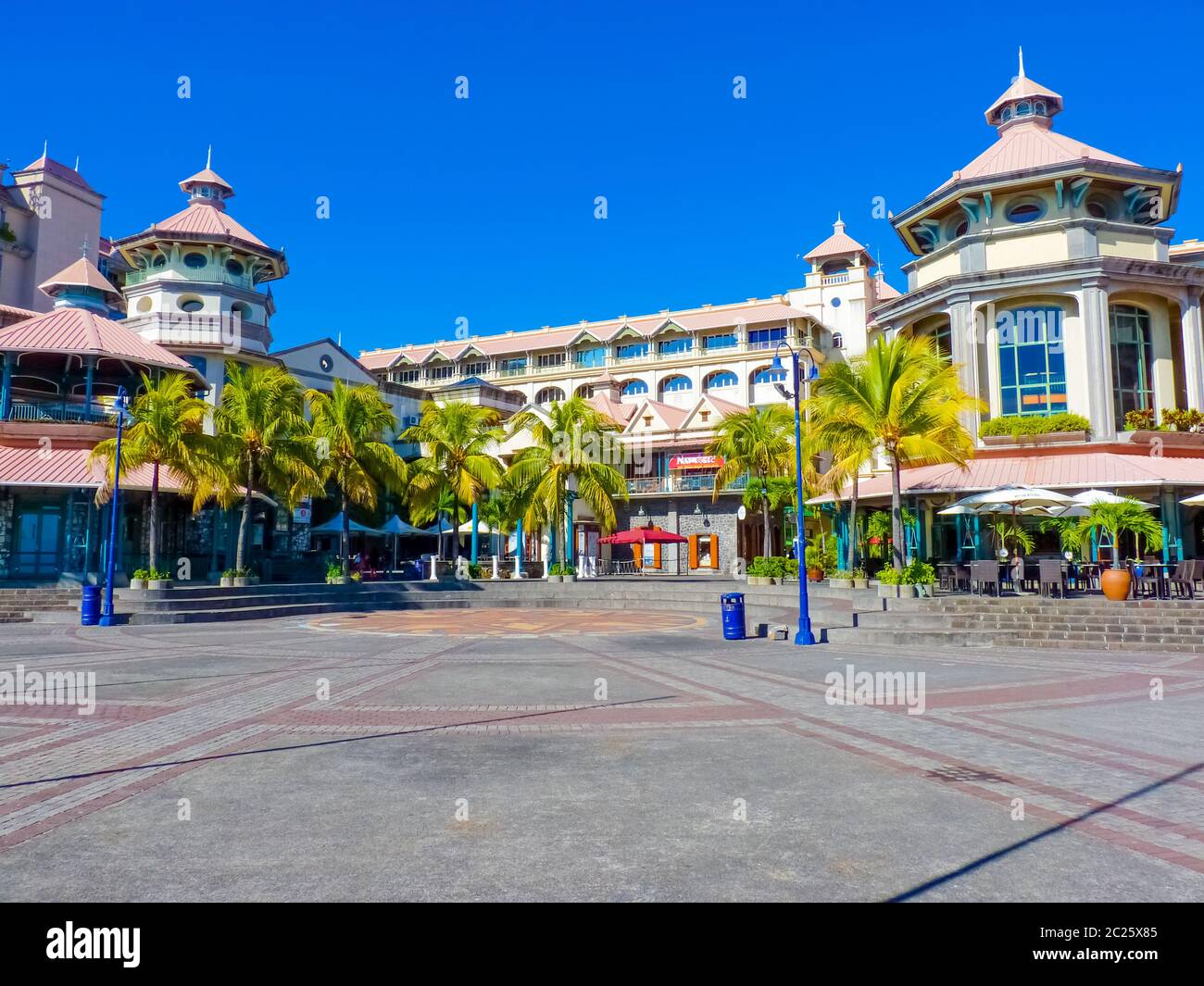 Port Louis, Mauritius island - Jun 19, 2014 : view of the Caudan ...