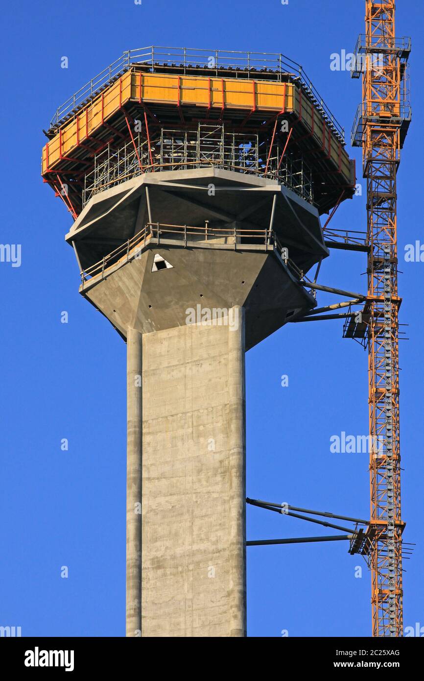 Big TV Tower Concrete Form Construction Stock Photo - Alamy