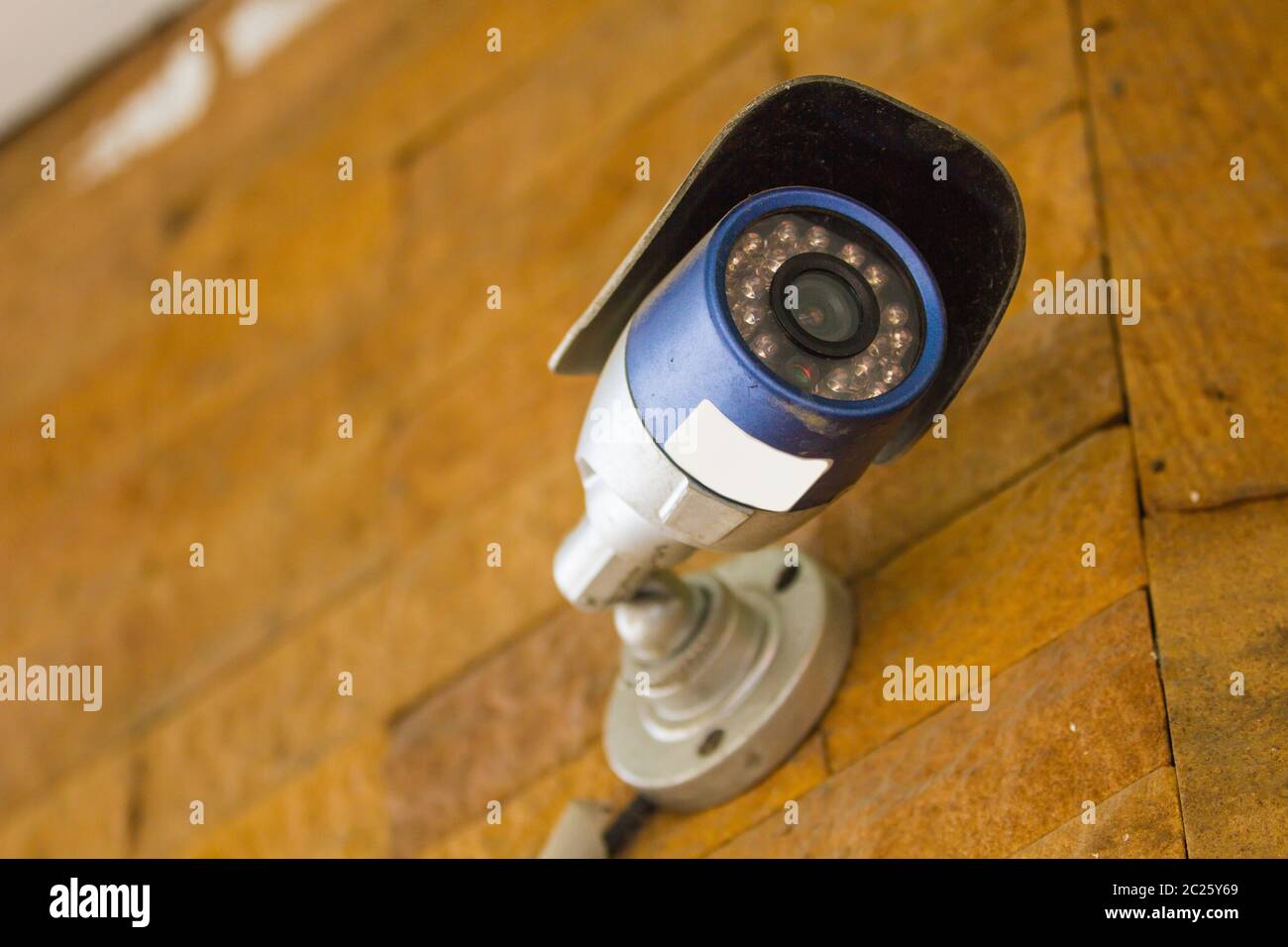 CCTV Security Camera, Closed circuit television in modern white home ...