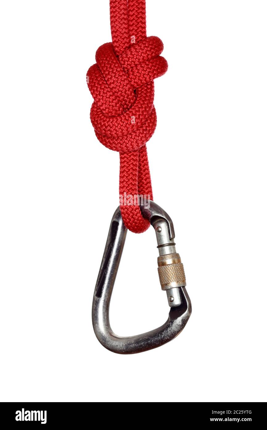 hook and red rope for safety symbol Stock Photo - Alamy