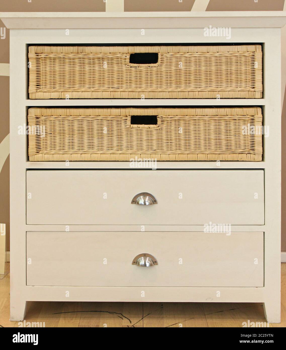 Retro Style Cabinet Furniture With Drawers Stock Photo - Alamy