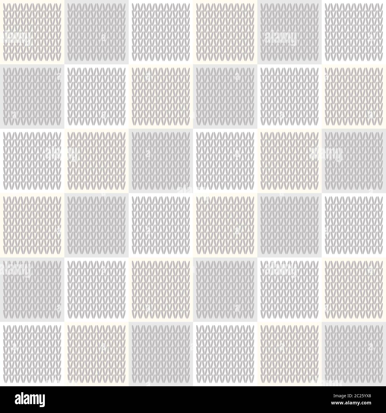 Gray Marl Blanket Knit Stitch Seamless Pattern. Homespun Handicraft ...