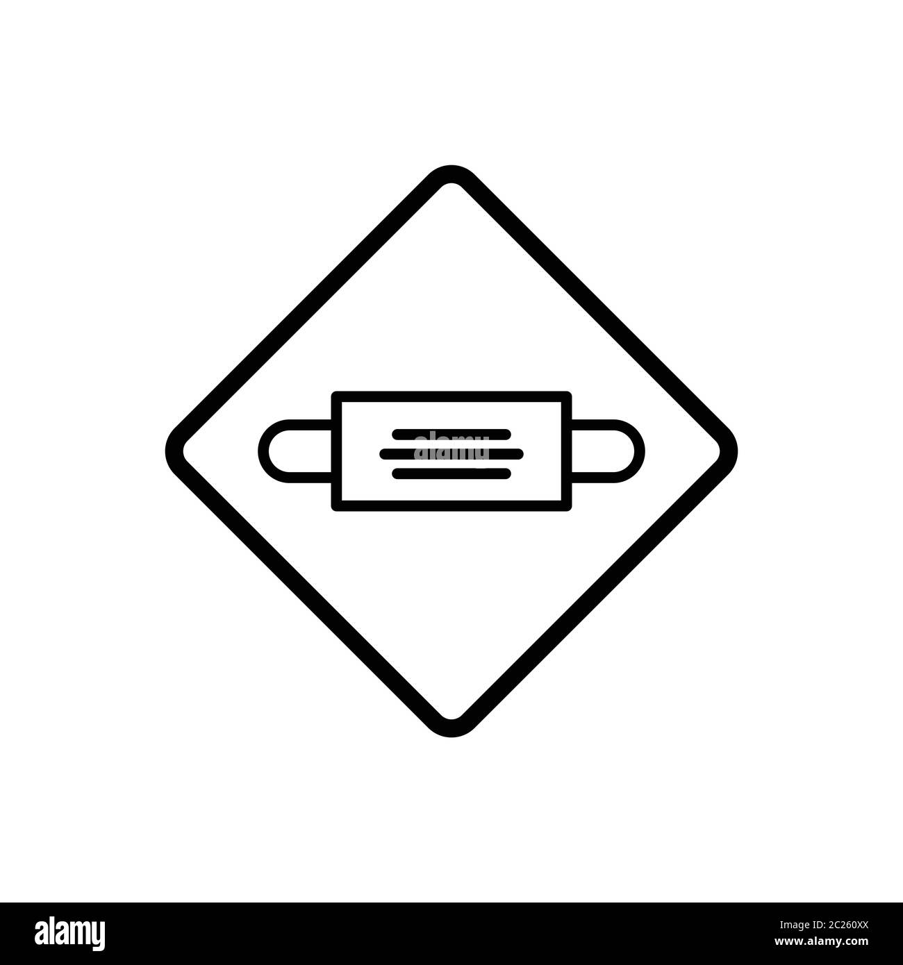 Medical face mask symbol, Coronavirus face protection symbol. Design ...