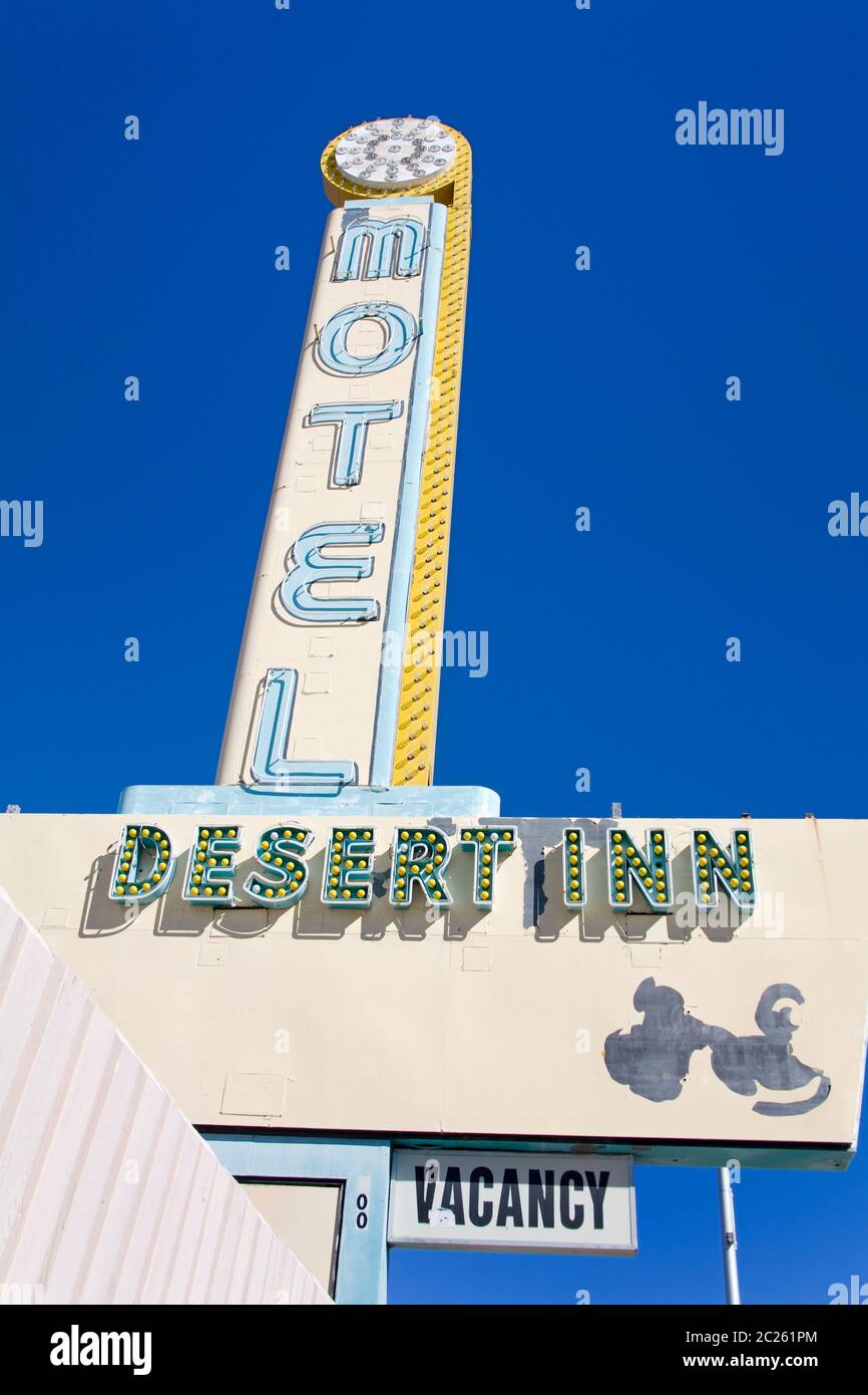 Nevada inn sign nevada in boulder city hi-res stock photography and ...