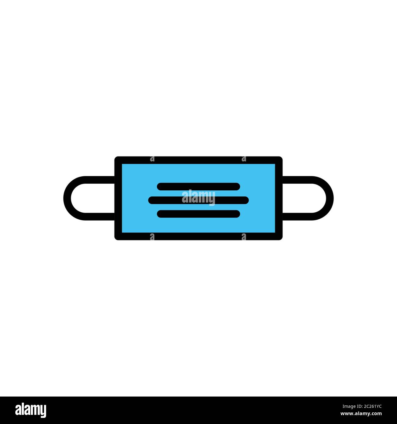 Medical face mask symbol, Coronavirus face protection symbol. Design ...