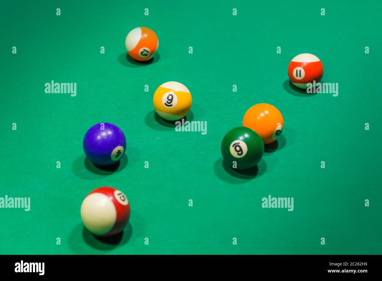 American pool balls hi-res stock photography and images - Alamy