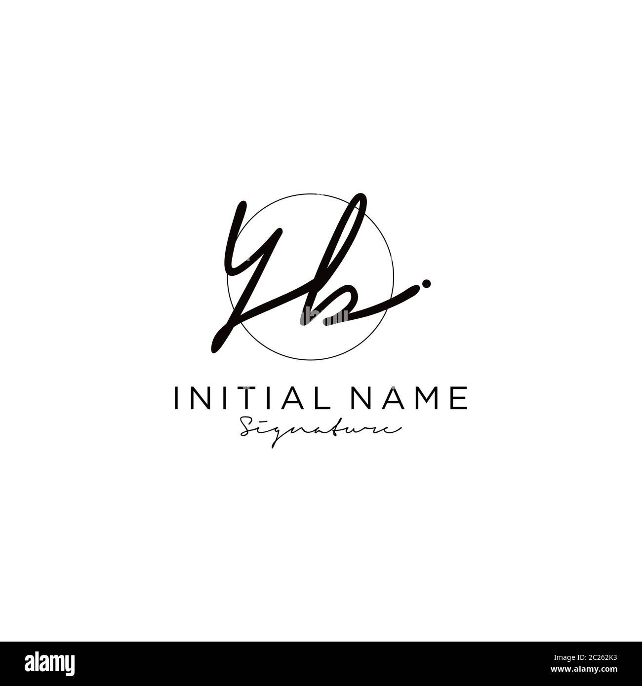 Yb initials logo Stock Vector Images - Alamy